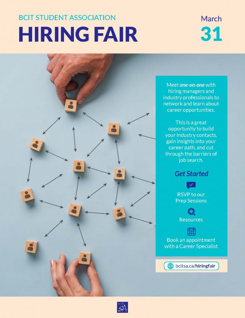 BCIT Student Association Hiring Fair – March 31, 2021