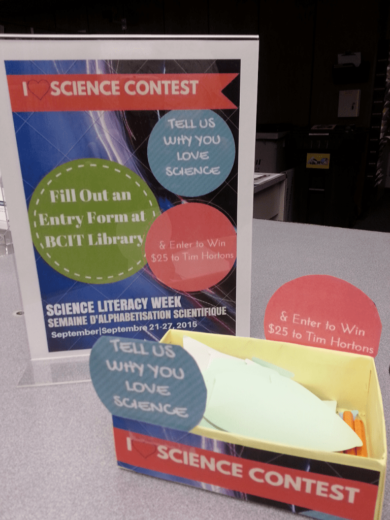 It’s Science Literacy Week in the Library!